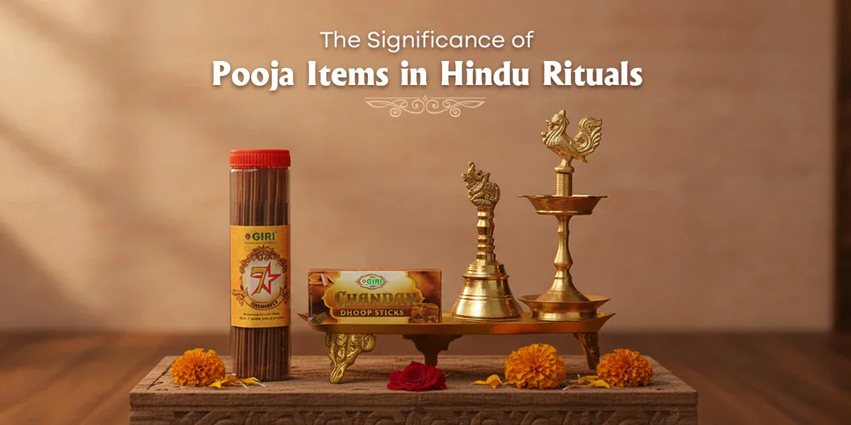 The Significance of Pooja Items in Hindu Rituals — giriaus.com | Sarayu ...