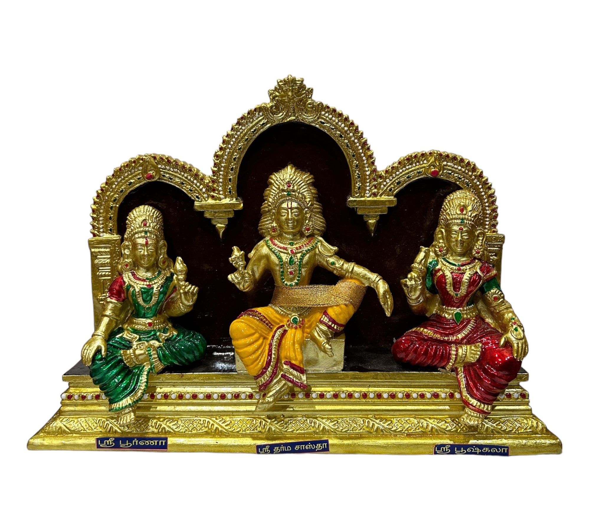Pooran Pushkala Dharmasastha | GiriAus Golu Doll/ Clay-Fiber/ Ayyappan