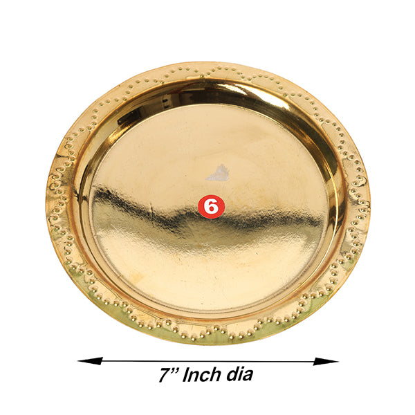Buy Halwa Plate With Design - Brass - 80 Gms online at Giri Aus Store.
